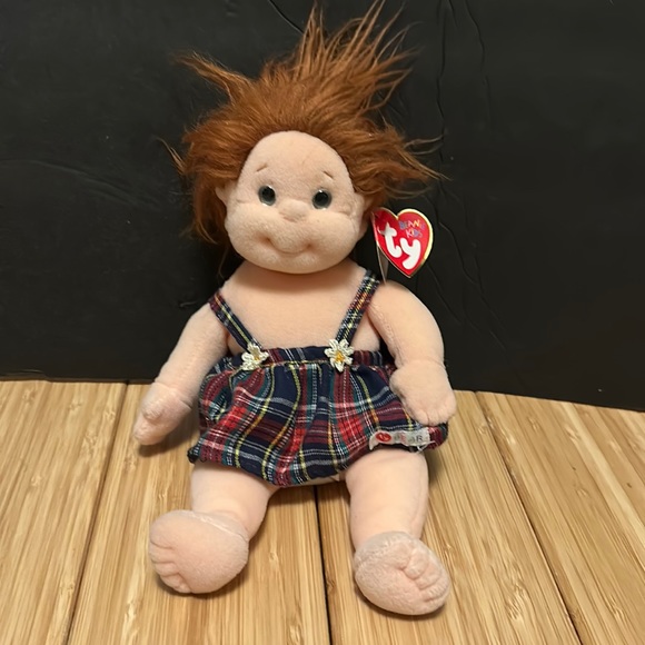 Ty | Toys | Ty Beanie Kids Ginger The Plush Beanbag Doll Plaid Dress ...